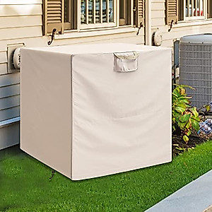Glensam Air Conditioner Cover for Outside Units-ReliableAC Cover Water Resistant Fabric Windproof Design -Square Fits up to 36 x 36 x 39 inches