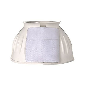 Dover Saddlery Rubber Hook-and-Loop Bell Horse Boots, Size Large, Navy, Pair