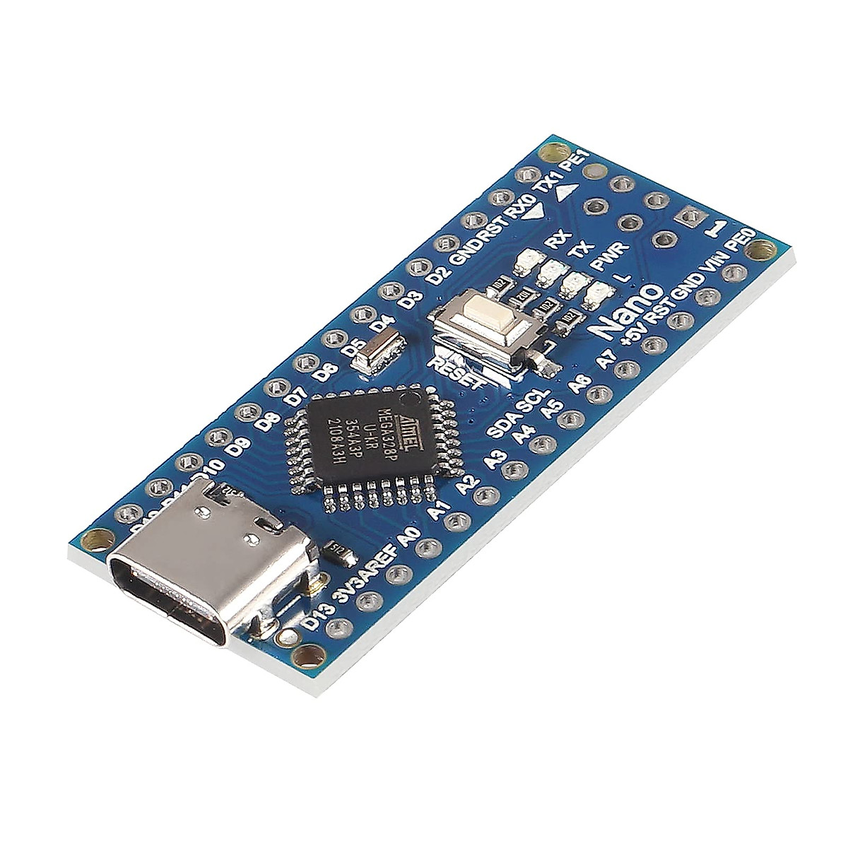 ACEIRMC 3pcs Type-C USB CH340 5V 16MHz for Nano 3.0 ATmega328P Controller Board Compatible for Arduino Nano CH340 USB Driver Nano V3.0 ATmega328 (Type-C)