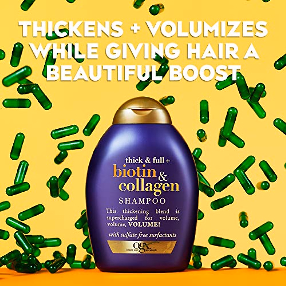 OGX Thick & Full + Biotin & Collagen Shampoo, 13 Ounce