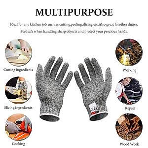 SPEENSUN Oyster Shucking Knife, Oyster Knife, Oyster Shucker Not Easy to Break and Bend, More Secure with Oyster Shucking Knife Glove (2 Knife and 1 Glove M), Best Oyster Shucking Kit