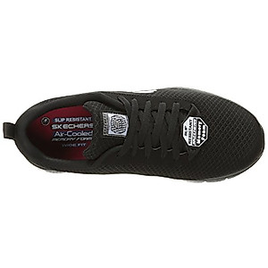Skechers Men's Flex Advantage Bendon Work Shoe, Black, 12 Wide