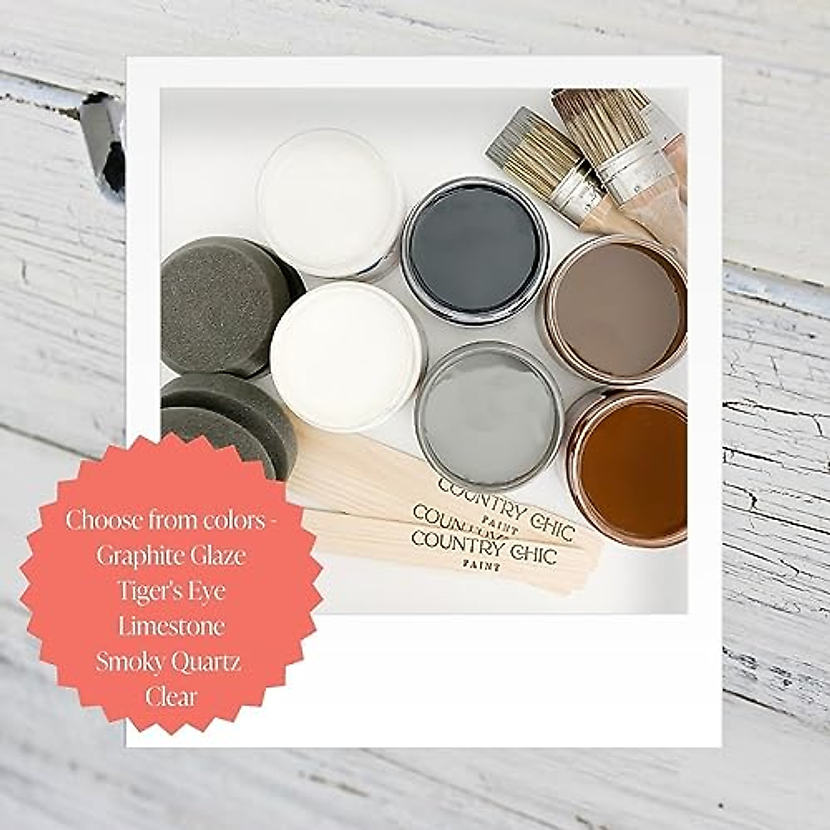 Furniture Glaze - Antique Patina Special Effects Glaze for Chalk Style Furniture Paint, Eco-Friendly Wood Stain, 6 Color Choices - Limestone [White] - Pint (16 oz)