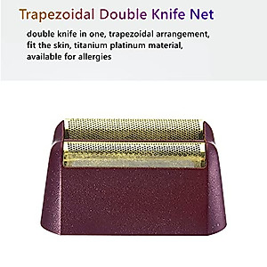 2 Pack Professional 5 Star Series Finale Shaver Replacement Foil and Cutter Bar Assembly Compatible with wahl Shaver Foil 7031-100, 7043-100 Super Close Shaving Replacement Heads，Red