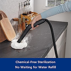 GROBELL Steam Cleaner: Chemical-Free Portable Powerful Handheld Steamer Machine for Tile Grout Bathroom Upholstery Mattress Furniture Auto Car Detailing Home Use Wallpaper Remover Bed Cleaning