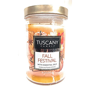 Tuscany Candle Limited Edition Jar Candle (Fall Festival, 18 Ounce)