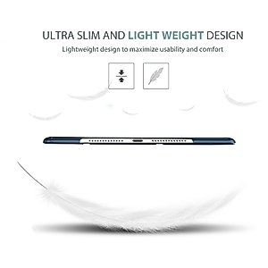 ProCase Smart Case for iPad Air 2 2014, Ultra Slim Lightweight Stand Protective Case Shell with Translucent Frosted Back Cover for iPad Air 2nd (A1566 A1567) -Navy