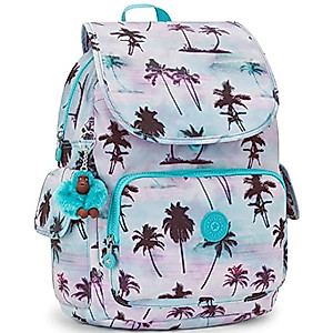 Kipling Women's City Pack Small Backpack, Lightweight Versatile Daypack, Shadow Palm PRT, 12''L x 14.5''H x 7.8''D