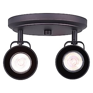 CANARM ICW622A02ORB10 LTD Polo 2 Light Ceiling/Wall, Oil Rubbed Bronze with Adjustable Heads