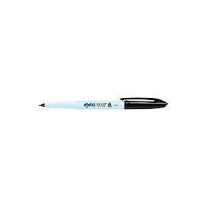 Expo Vis-A-Vis Wet-Erase Marker, Fine Point, Black Ink, Dozen (San16001)