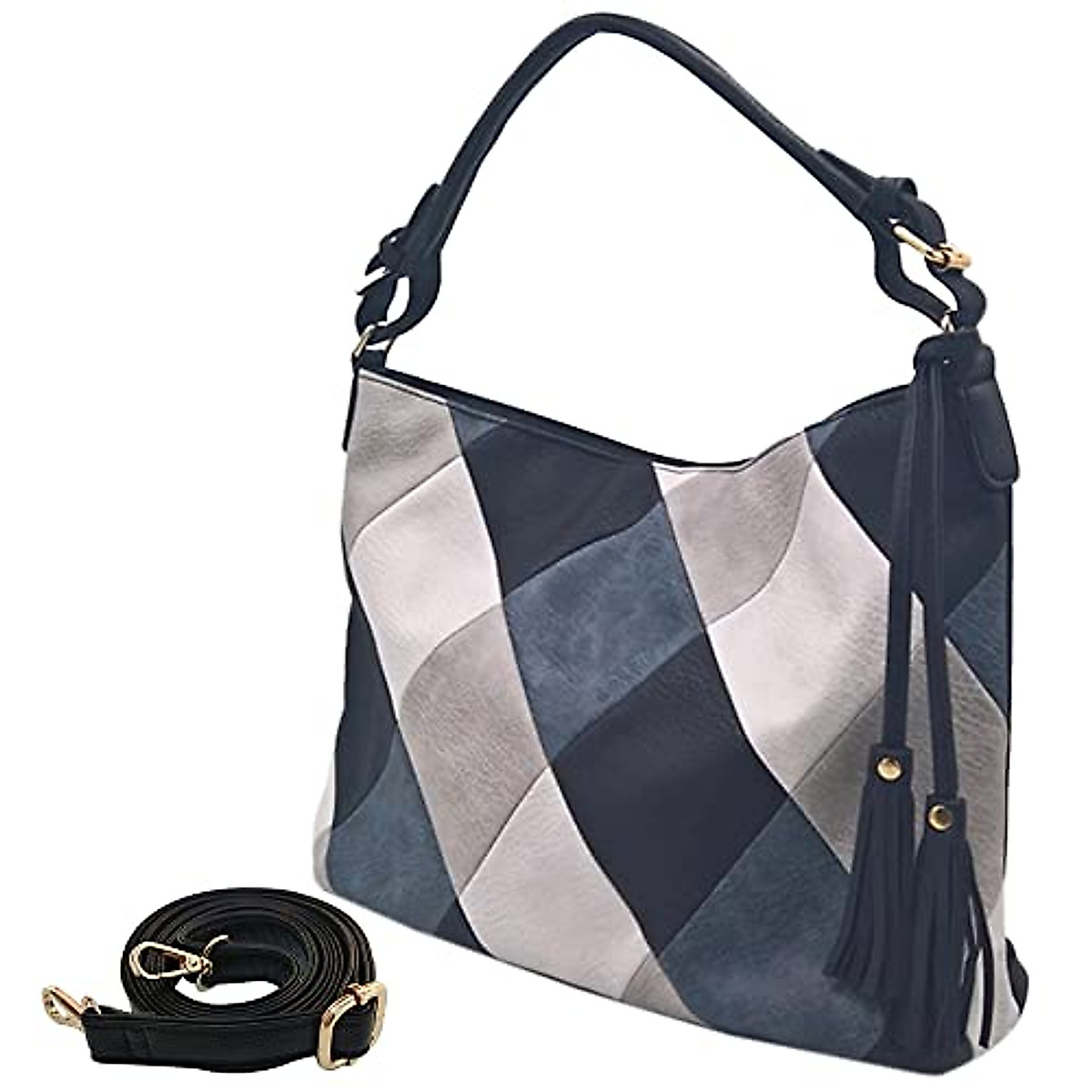 Ladies Large Colorful Hobo Bags Big Multicolor Boston Handbags Women Rainbow Retro 14 Tote Bag Pu Leather Striped Shoulder Purses