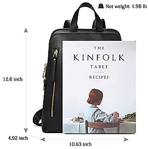 BOSTANTEN Leather Backpack Purse for Women Work Travel Backpack Stylish Ladies Shoulder Bags