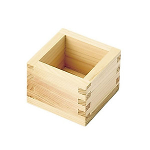 JapanBargain 3323x2, Wooden Sake Cups Masu Japanese Hinoki Wood Saki Cup Box Made in Japan, Plain, 2 ounce, Set of 2