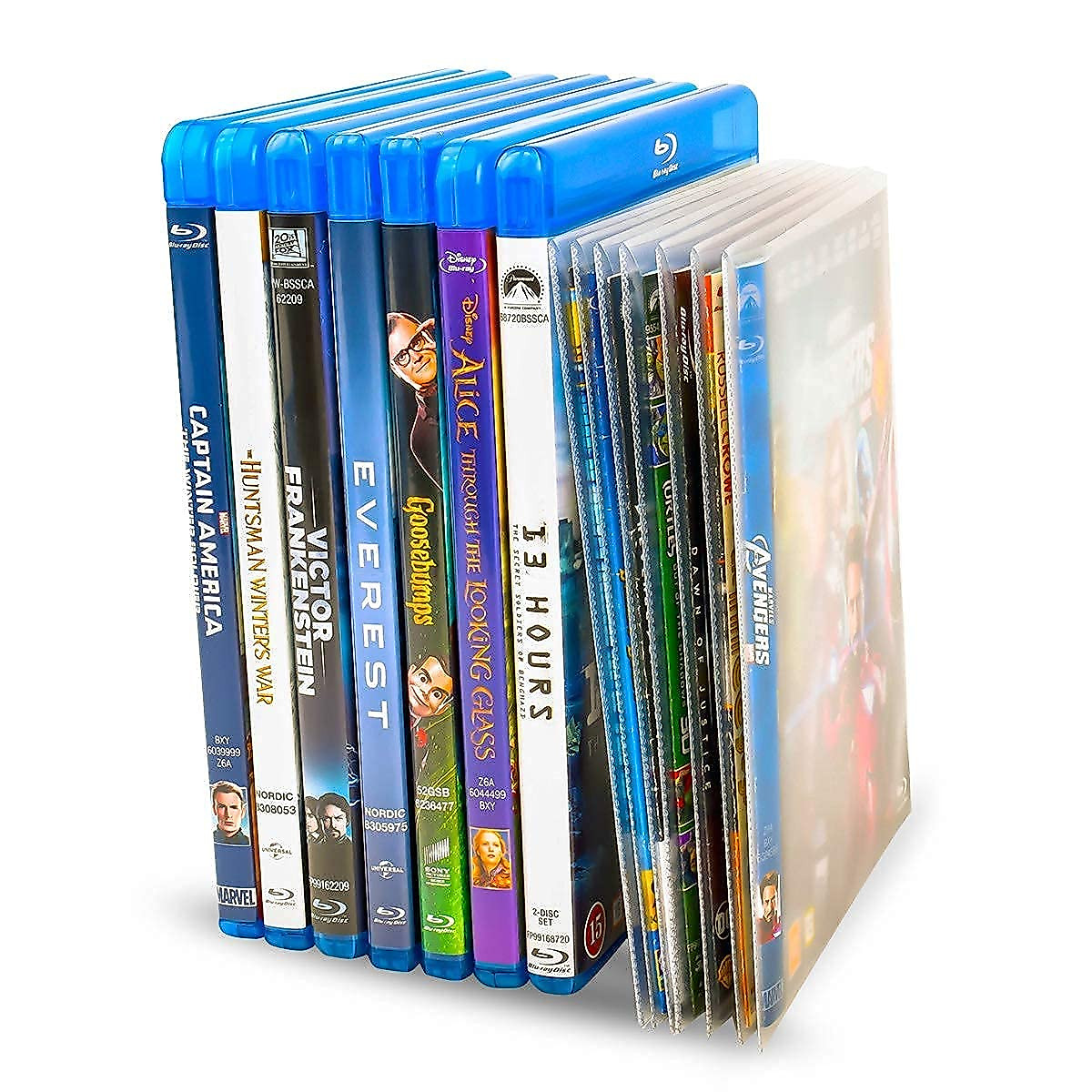 Tarifold Blu-Ray Disc Protective Sleeve with Closing Flap and Space for Cover – 50/Pack (10283)