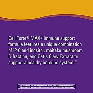 Nature's Way Cell Forté MAX3 IP-6 & Inositol w/Maitake & Cat's Claw, 120 VCaps