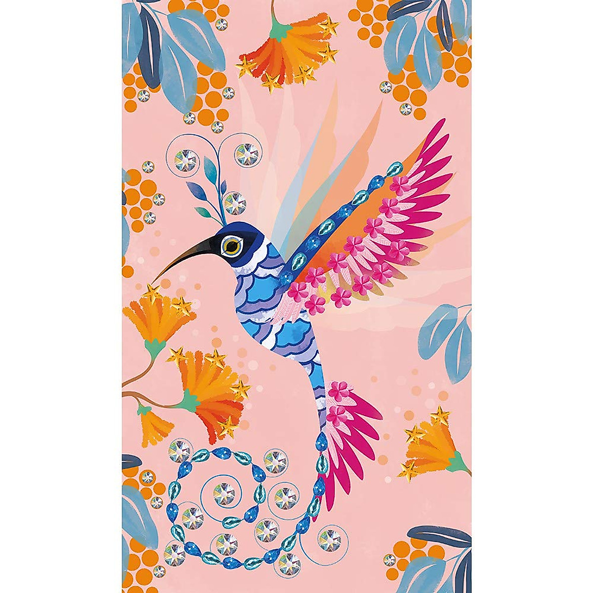 Janod Crafts – No Mess No Glue Rhinestone and Sequin Sticker Picture Kit– Creative, Imaginative, Inventive, and Developmental Play - STEAM Approach to Learning – Ages 7-8+, Model: J07810