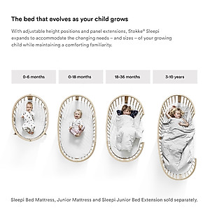 Stokke Sleepi Mattress with Organic Cover by Colgate, White - Foam Crib Mattress with Infant Support & Safety Features - Compatible Sleepi Crib/Bed