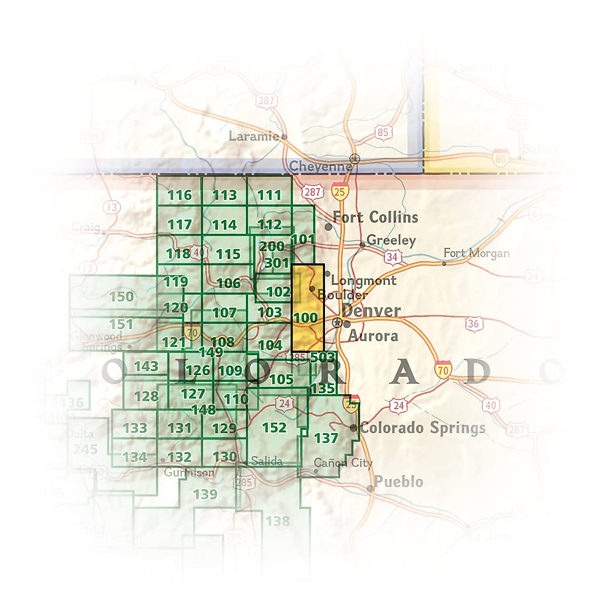 Boulder, Golden Map (National Geographic Trails Illustrated Map, 100)
