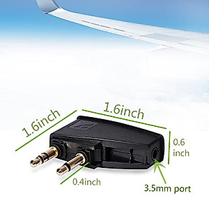 Saipomor Replacement Audio Cord and Airplane Adapter Compatible with Bose 700 OE2 OE2i QuietComfort45 QC25 QC35II QC35 QC45 Soundlink SoundlinkII SoundTrue Headphones