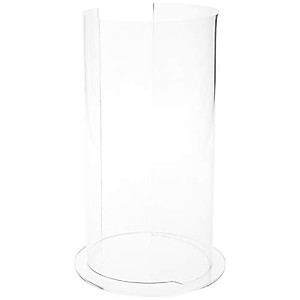 Plymor Clear Acrylic Vertical Headband or Scarf Display (Countertop), 12" H x 7" W x 7" D