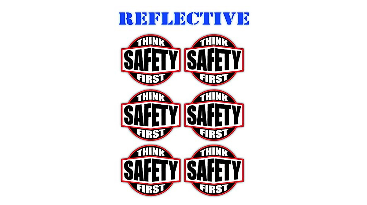 Reflective Safety Hard Hat Stickers for Construction & Motorcycle