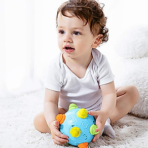 Baby Music Shake Dancing Ball Toy, BPA Free Bouncing Sensory Developmental Ball for Boys and Girls