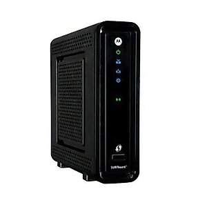 M0T0R0LA Surfboard SBG6580 Cable Modem N300 2.4Ghz N300 5Ghz Dual Band Router Gateway (Renewed)