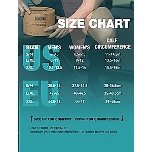 SONORAN 2 Pairs Compression Socks for Men & Women 20-30 mmHg Graduated Compression Socks Knee High Best Support for Running, Travel, Athletic L/XL（Gray Green）