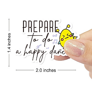 Prepare to Do A Happy Dance Stickers,Thank You Stickers,Handmade Stickers,Small Shop Stickers,Envelopes Stickers for Small Business, Online Retailers,Handmade Goods,500 Labels Per Roll