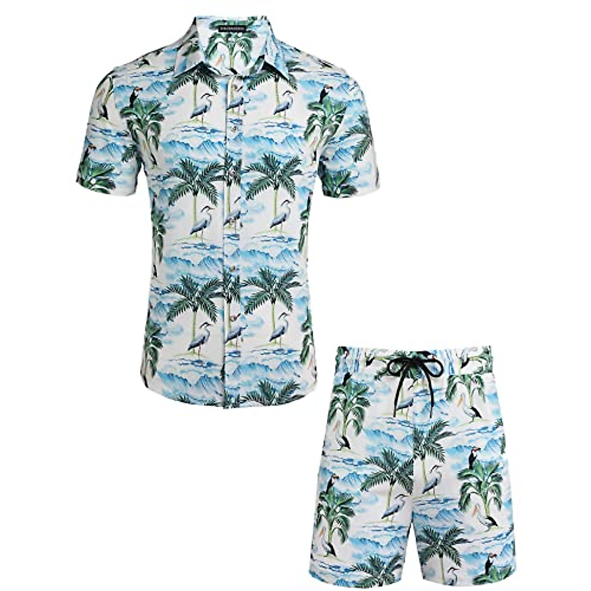 Mens Tracksuit Ropa De Hombre T Shirt Two Piece Outfit Male Clothes Beach Shirt Men Outfits 2 Piece Fashion Summer Silk Button up Shirts for Mens Floral Shirt Ropa De Playa para Hombre