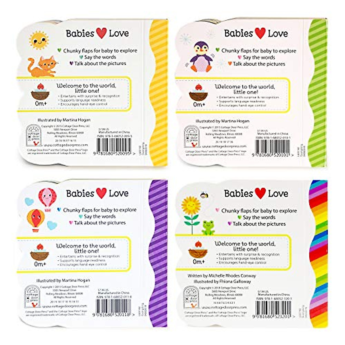 4 Pack Babies Love Learning Lift-a-Flap Boxed Set: First Words, Animals, Colors, and Things That Go (Chunky Lift a Flap)