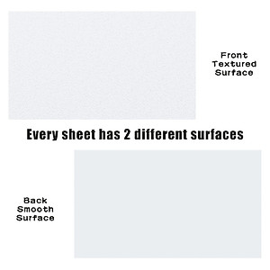 Zuvas White ABS Plastic Sheet 12" x 16" x 0.06" 6 Pack, Moldable Than Acrylic Sheet, Flexible Than Plexiglass Sheet, DIY Materials for Home Decor, Handcrafts (Matte & Textured Finish)