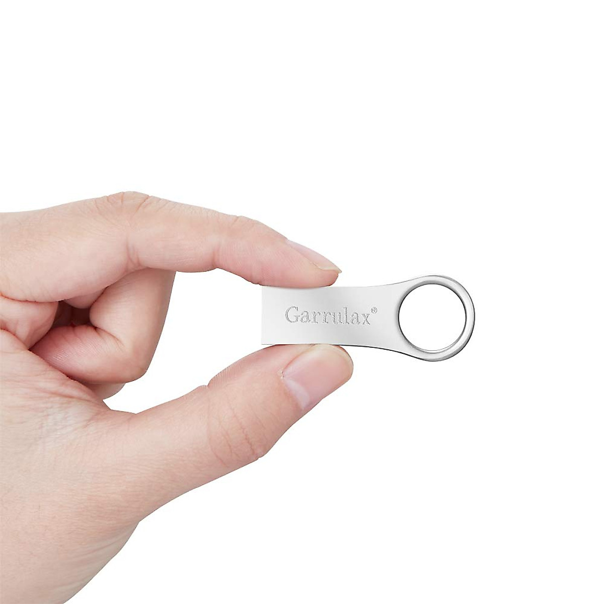 GARRULAX USB Flash Drive, 8GB / 16GB / 32GB / 64GB USB 2.0 Metal USB Memory Stick Date Storage Pendrive Thumb Drives (16GB, Silver)