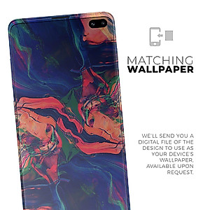 DesignSkinz Liquid Abstract Paint Remix V7 Protective Vinyl Decal Wrap Skin Cover Compatible with The Samsung Galaxy S20 (Screen Trim & Back Glass Skin)