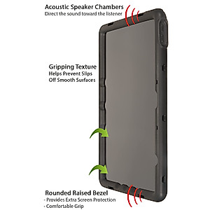 BobjGear Bobj Rugged Tablet Case for Lenovo Tab P11 (TB-J606F), Tab P11 Plus (TB-J616F) (NOT for P11 2nd Gen TB350FU) 11.0 Kid Friendly (Bold Black)