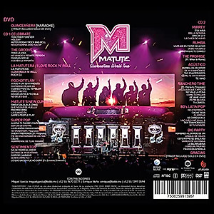 MATUTE CD + DVD QUINCEAÑERA World Tour Arena MTY
