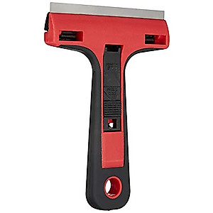 Amazon Basics 4" Glass and Tile Scraper with Soft Grip