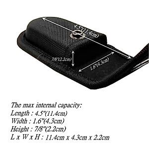 Nylon Case Belt Loop for 4''-4.25'' Multitool,Horizontally Carry Knife Sheath for 4.25''-4.5'' Wide Folding Pocket Knife,Nylon Pouch for Leatherman,Knife Holder Holster Black (Small Size) COHOMELARS