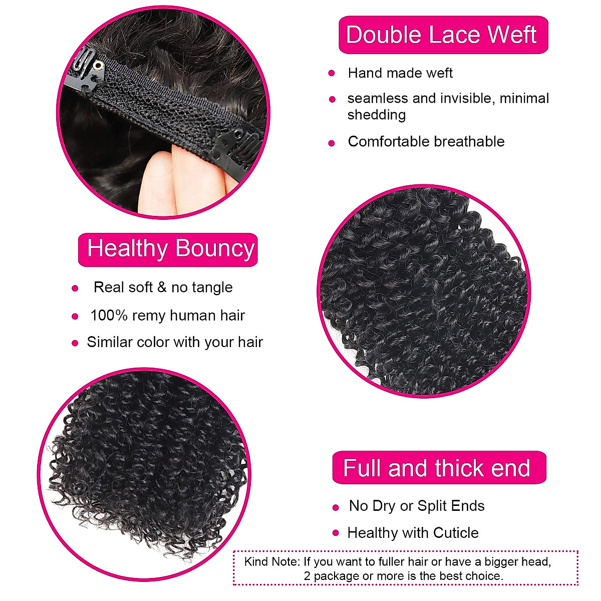 Kinky Curly Clip In Hair Extensions 3b 3c Curly Hair Clip In Extensions 4c Clip In Hair Extensions For Black Women Afro Kinky Curly Clip In Hair Extensions Real Human Hair Remy Hair Natural Black120G
