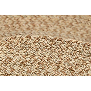 WOVEN ST. Performance Braided Round Area Rug | Carpets Suitable for Living Room, Bedroom, Dining Room, Home Décor | Luxurious Handcrafted Traditional Rugs | PET-Yarn | 8’ Round | Modern Rugs