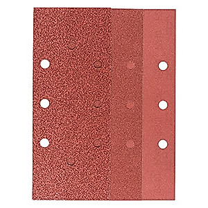 Bosch 25 Sanding Sheet Set for Orbital Sanders, B&D hole, 60-240 Grit, 93x230mm