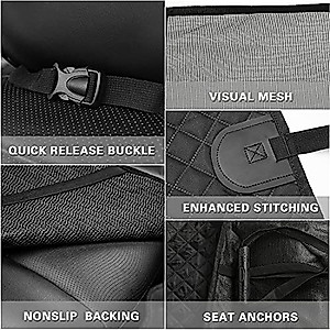 Vailge Dog Cargo Liner for SUV，Waterproof SUV Cargo Liner for Dogs，Nonslip Pet Cargo Cover Liner Dog Car Seat Cover Mat with Mesh Window，Washable Dog Trunk Cargo Cover with Bumper Flap - Universal Fit