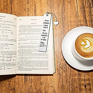 I've Just Memorized A Lot of Words Funny Inspirational Bookmark Gifts for Women, Bookmarks for Sister Girl Daughter Bookworm Book Friend Sister Gifts Friendship Gifts