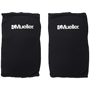 MUELLER Sports Medicine Multi-Sport Knee Pads, For Men and Women, Black, One Size Fits Most, 1 Pair
