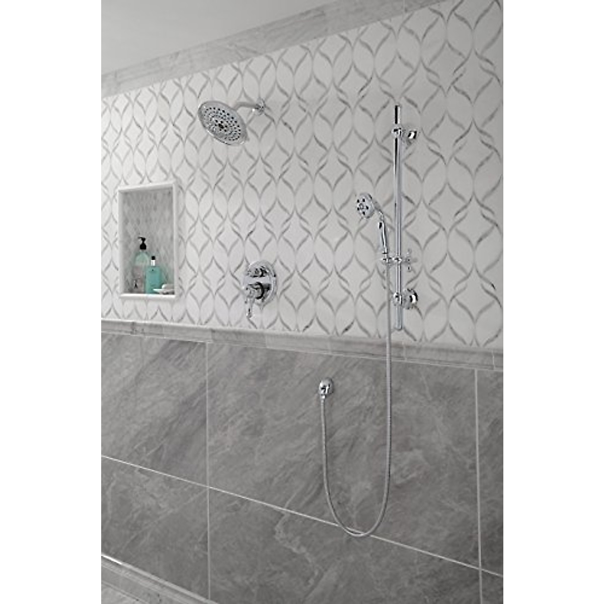 DELTA FAUCET T27897, Chrome Cassidy Traditional Monitor 17 Series Valve Trim with 3-Setting Integrated Diverter