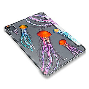 Cute Jellyfish Nature Ocean case Compatible with iPad Mini Air Pro 7.9 8.3 9.7 10.2 10.9 11 12.9 inch Pattern Cover New 2022 2021 Trifold Stand 3 4 5 6 7 8 9 Generation 478 (9.7" 5/6 gen)