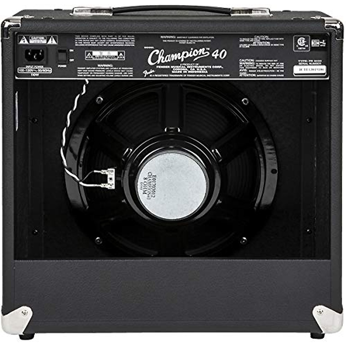 Fender Champion 40 Guitar Combo Amplifier Bundle with Instrument Cable and Picks