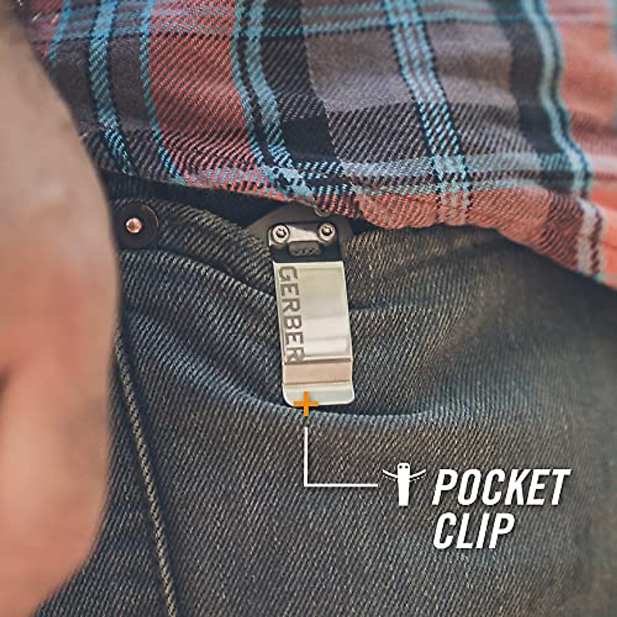 Gerber Gear 30-001494N Flatiron Folding Pocket Knife Cleaver, 3.6 Inch Blade, Black