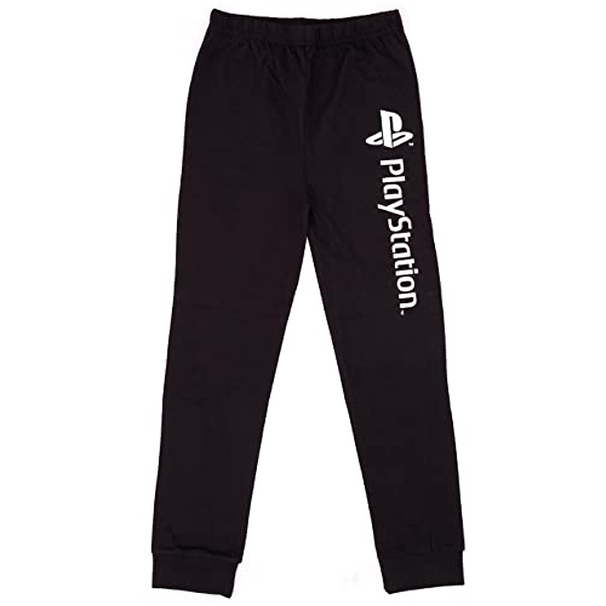PlayStation Pajamas Boys Kids Long Sleeve Black Controller T Shirt Bottoms 7-8 years