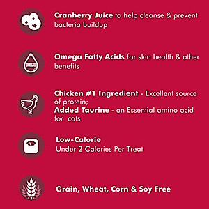 Get Naked Urinary Health Crunchy Treats For Cats, Cranberries, (1 Pouch), 2.5 Oz